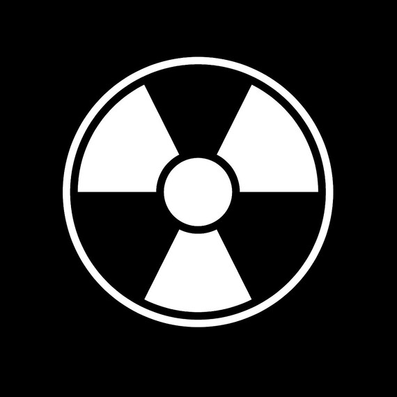 Nuclear Symbol Vinyl Sticker Decal | Etsy