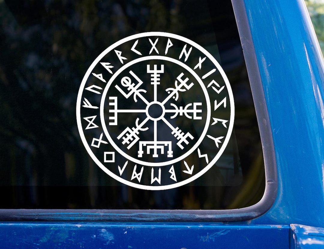 Vegvisir Vinyl Sticker - Car Decal Guidance Symbol - Etsy