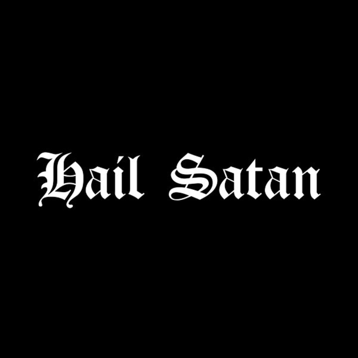 Hail Satan Vinyl Sticker Decal - Etsy