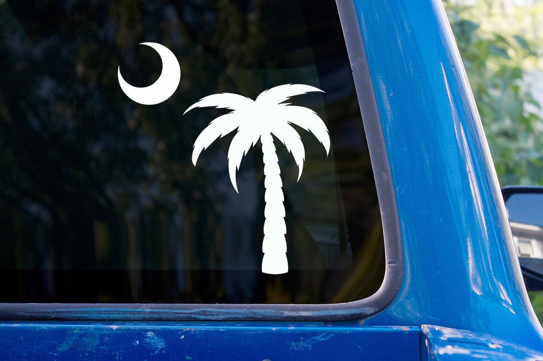 South Carolina Flag Vinyl Sticker Decal - Etsy