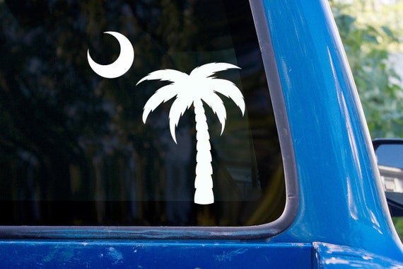 South Carolina Flag Vinyl Sticker Decal - Etsy