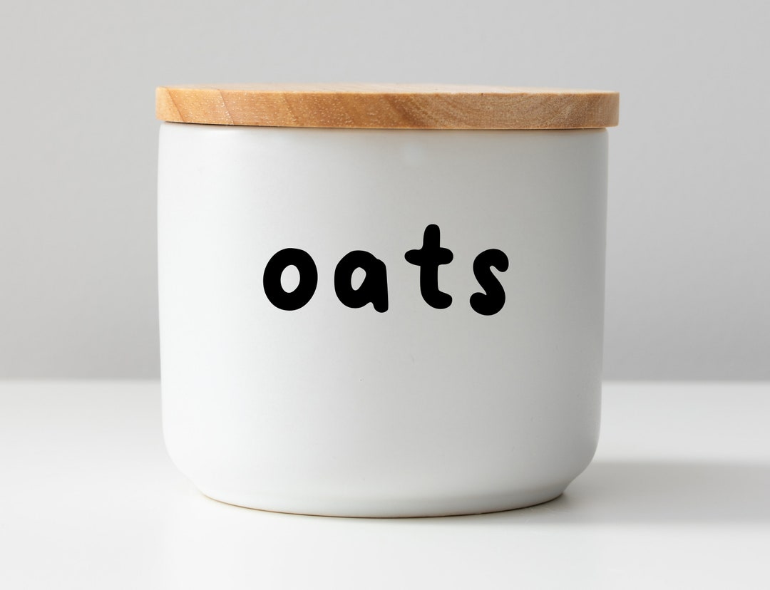 Oats Jar Label - Oats Container Storage Kitchen Decal - Etsy