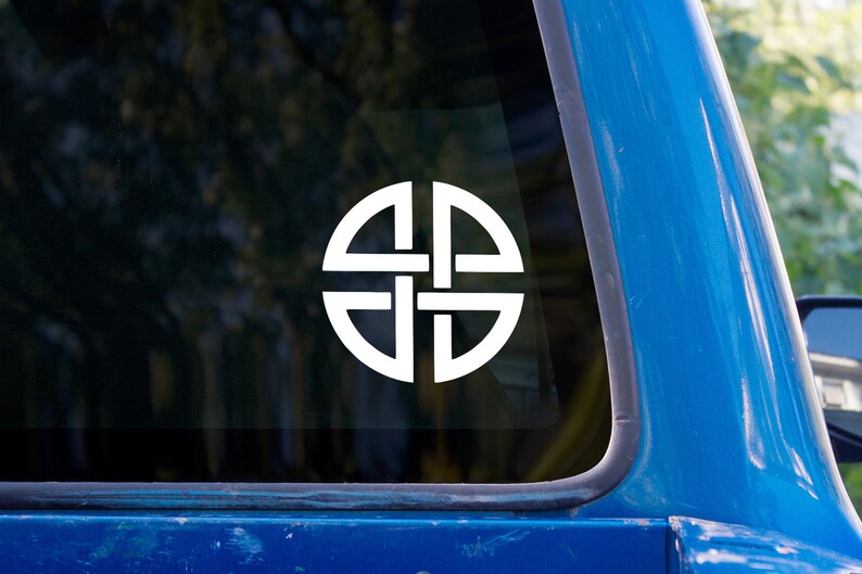 Shield Knot Vinyl Sticker Decal Norse Symbol - Etsy