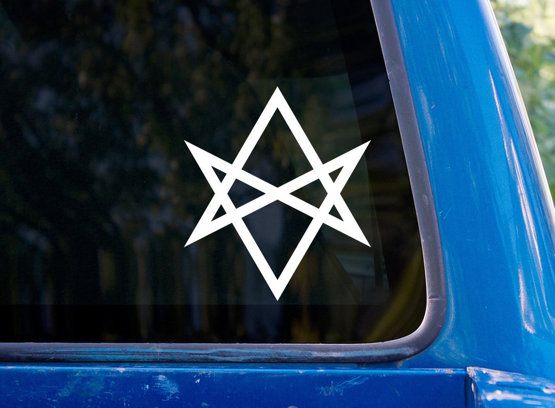 Thelema Hexagram Vinyl Sticker - Unicursal Car Decal - Etsy