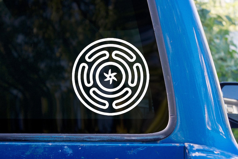 Hecate's Wheel Vinyl Sticker Decal - Goddess Symbol - Etsy