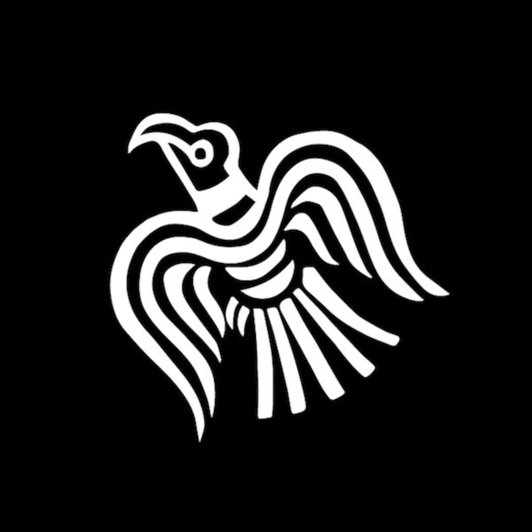 Viking Raven Vinyl Decal - Etsy