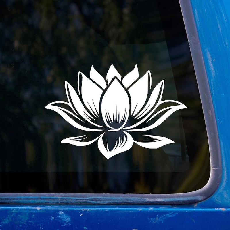 Car Sticker Lotus Flower - Etsy