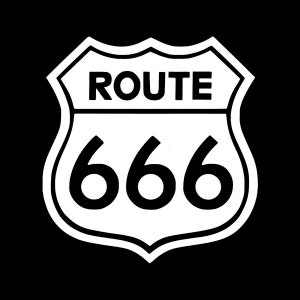 Route 666 Sign Vinyl Sticker Decal - Etsy