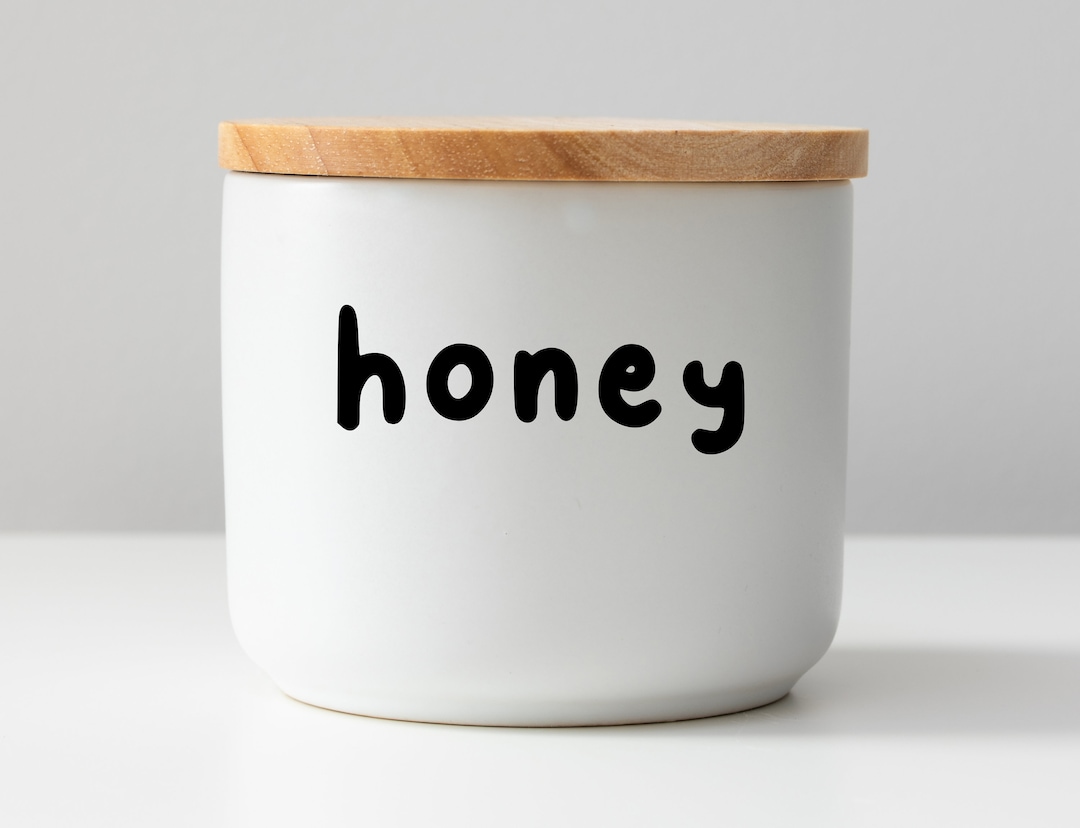 Honey Jar Label - Honey Container Decal - Kitchen Decor Sticker - Etsy
