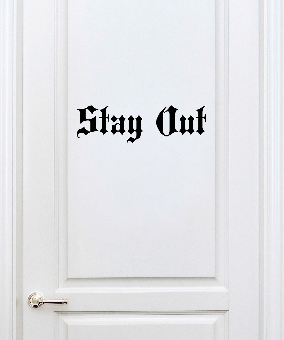 Stay Out Door Sign - Private Room Vinyl Sticker Decal - Etsy