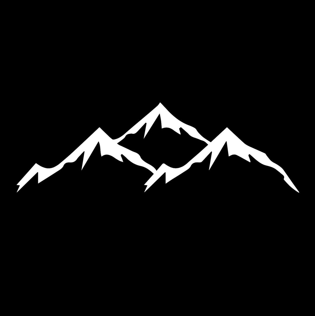 Mountains Decal - Etsy