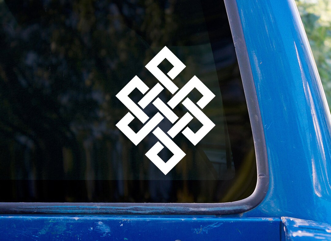 Eternity Knot Vinyl Sticker - Endless Knot Decal - Etsy