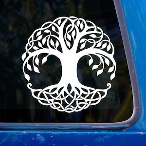Tree of Life Vinyl Sticker - Celtic Design Car Decal - Etsy
