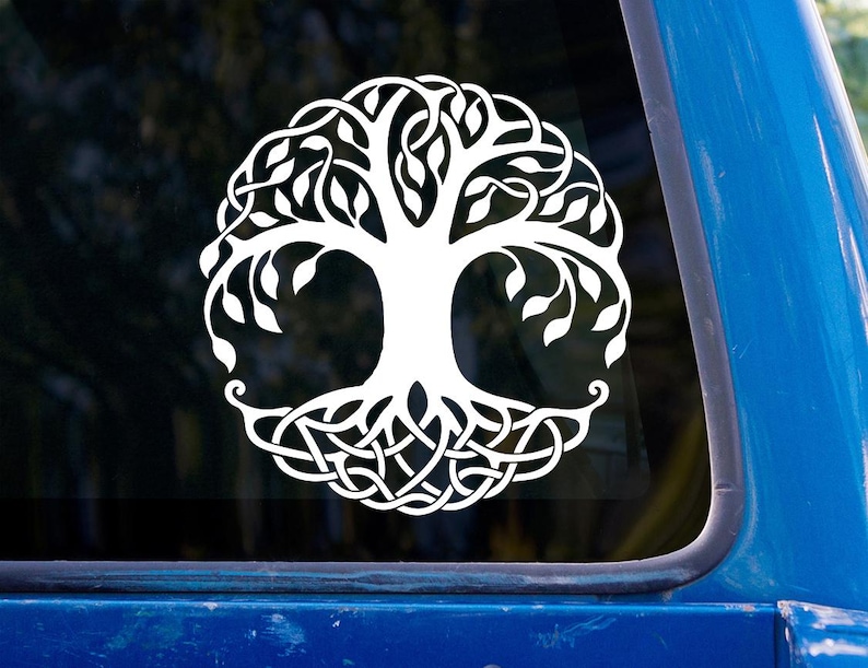 Tree of Life Vinyl Sticker - Celtic Design Car Decal - Etsy