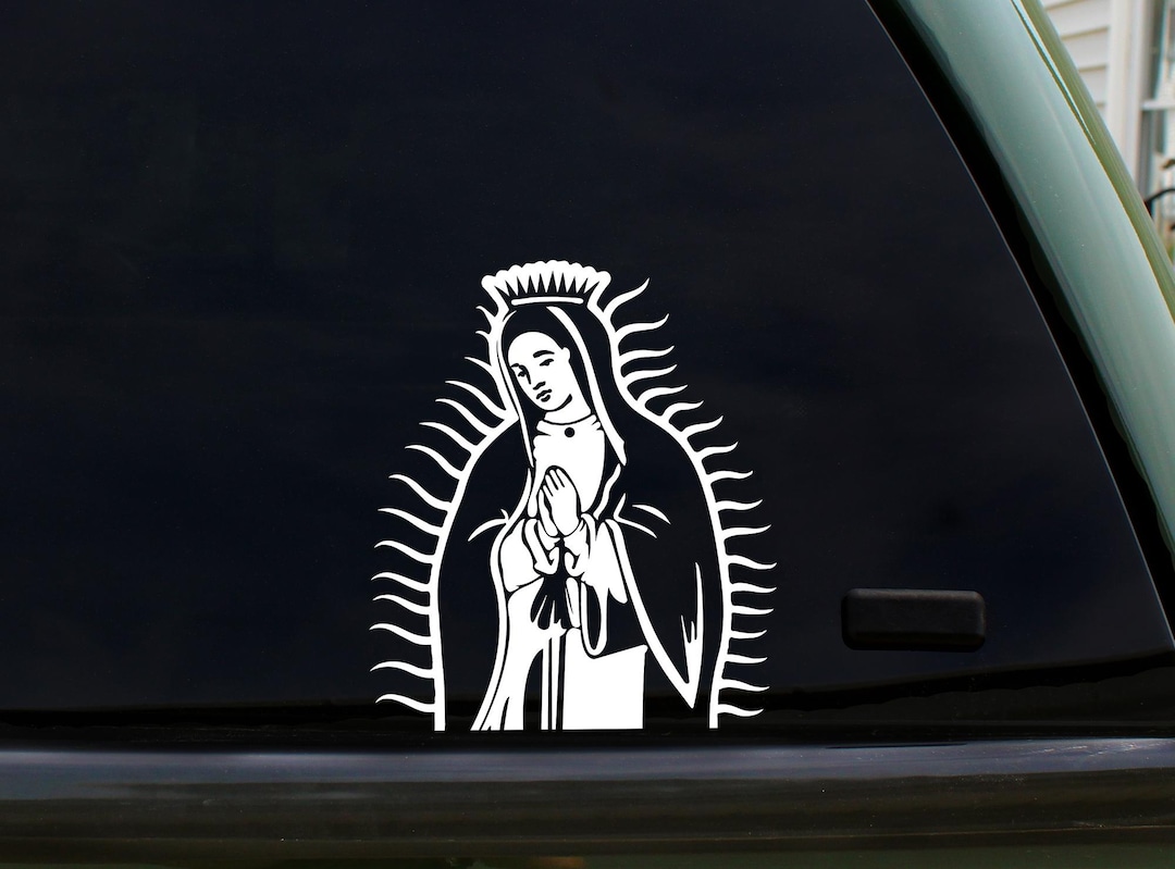 Virgen De Guadalupe Vinyl Sticker - Virgin Mary Car Window Decal - Our ...