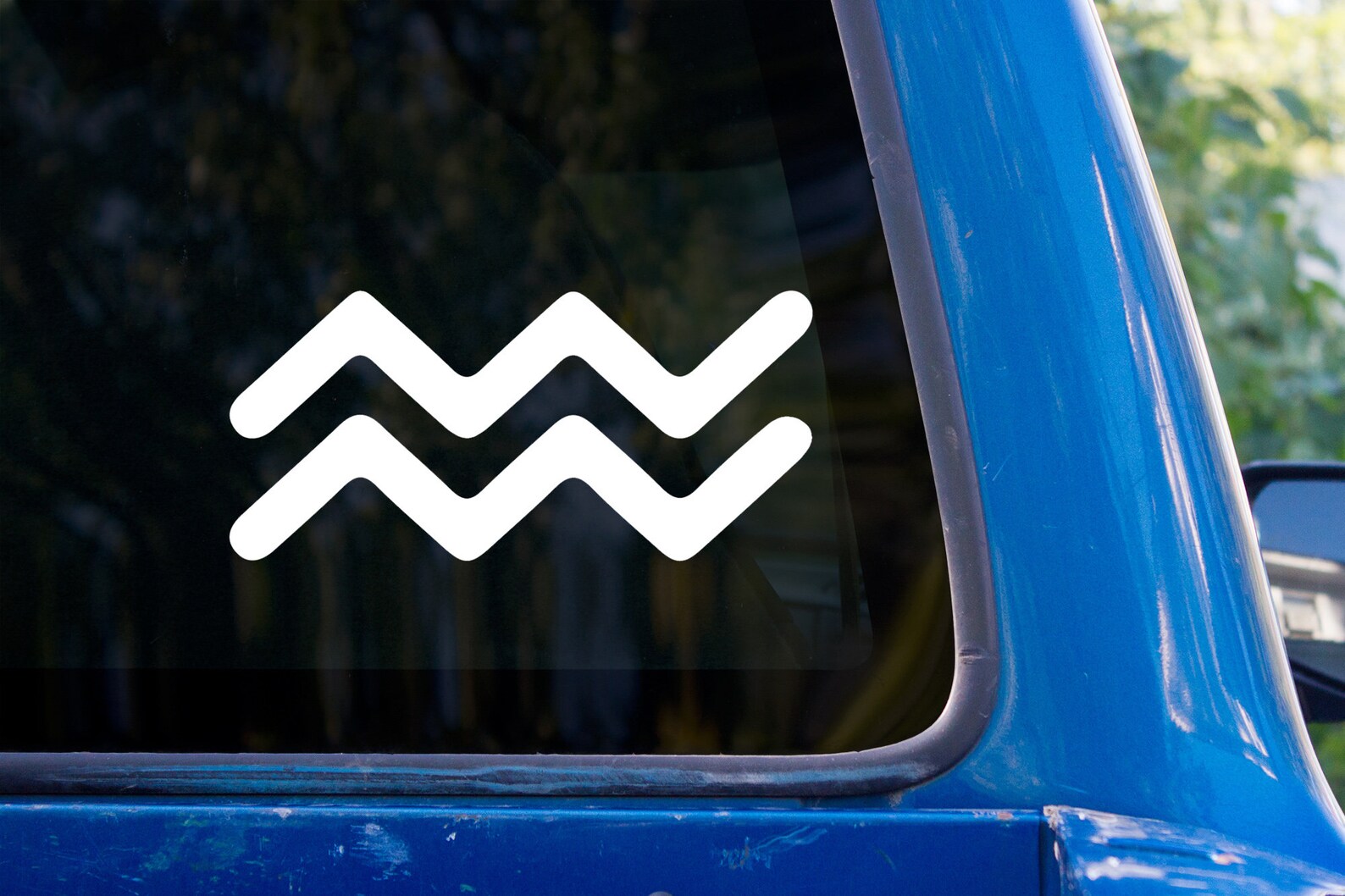 Aquarius Zodiac Sign Decal - Etsy