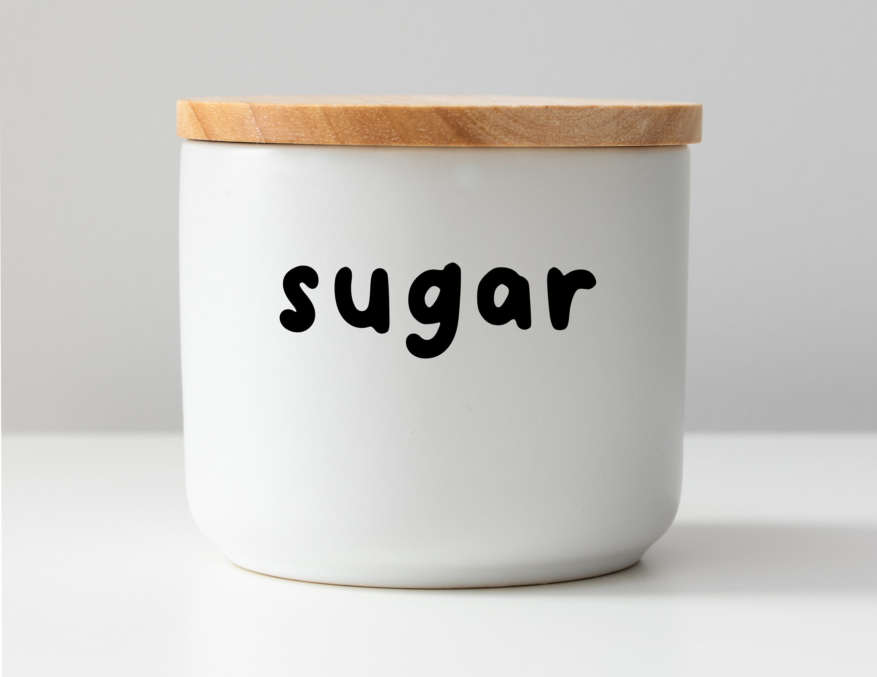 Sugar Jar Label - Sugar Container Decal - Kitchen Decor Sticker - Etsy