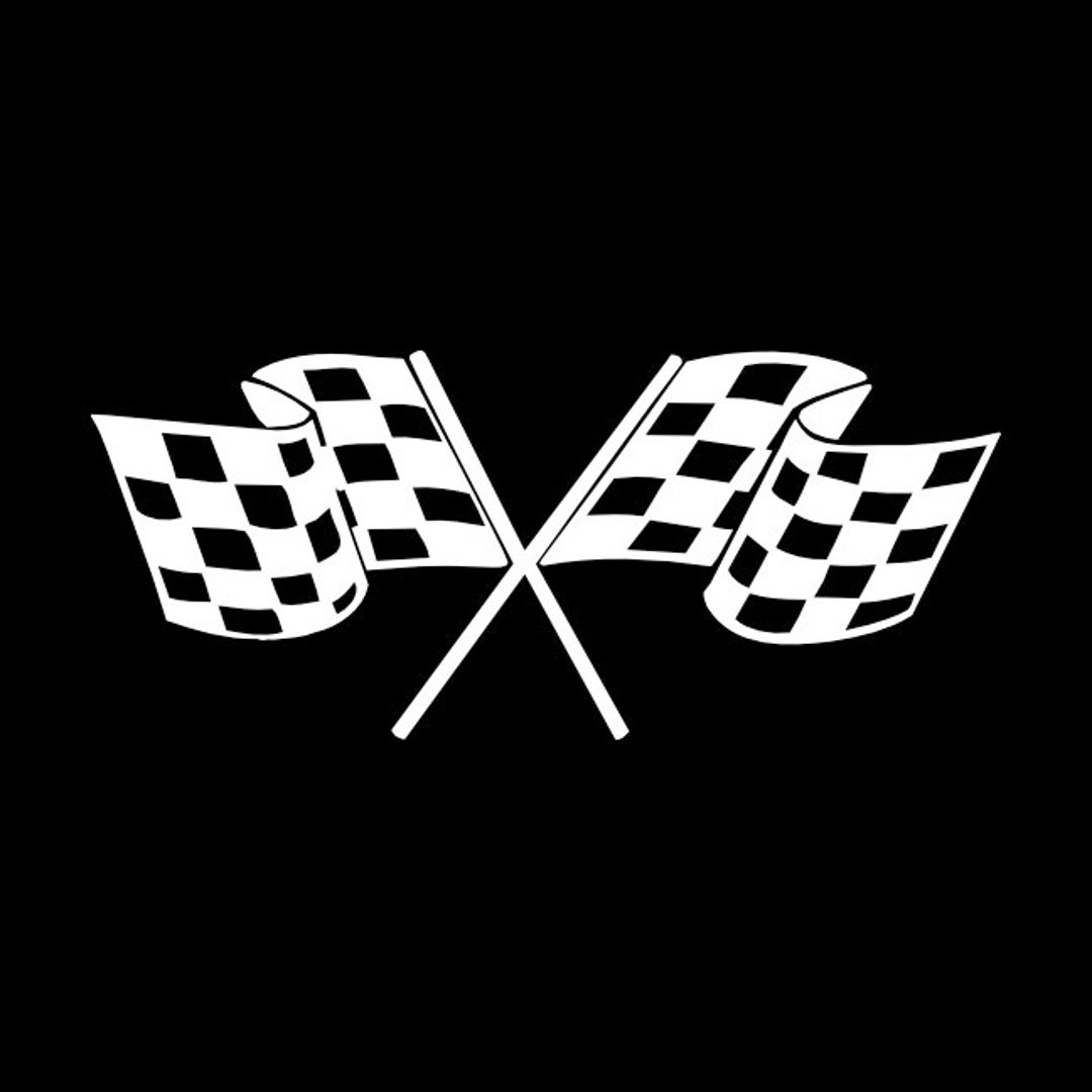 Checkered Racing Flags Decal - Etsy