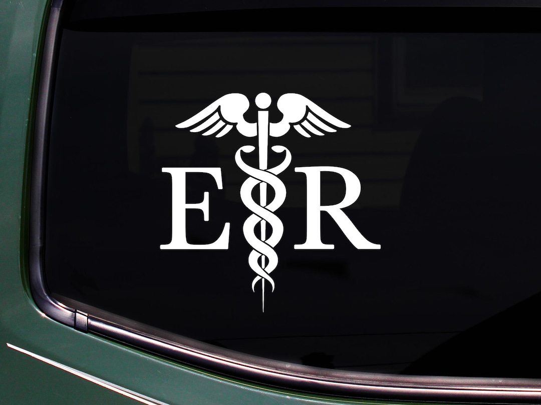 ER Doctor Nurse Vinyl Sticker - Caduceus Symbol Decal - Etsy Canada