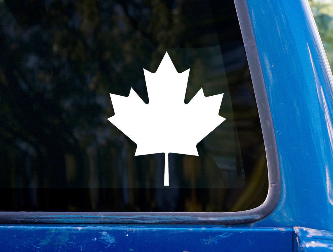 Maple Leaf Vinyl Sticker Decal - Etsy