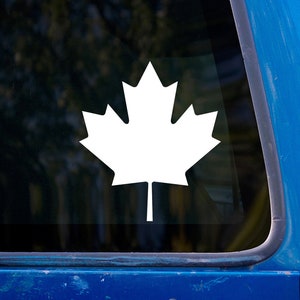 Maple Leaf Vinyl Sticker Decal - Etsy