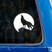 Howling Wolf Vinyl Sticker Decal - Etsy