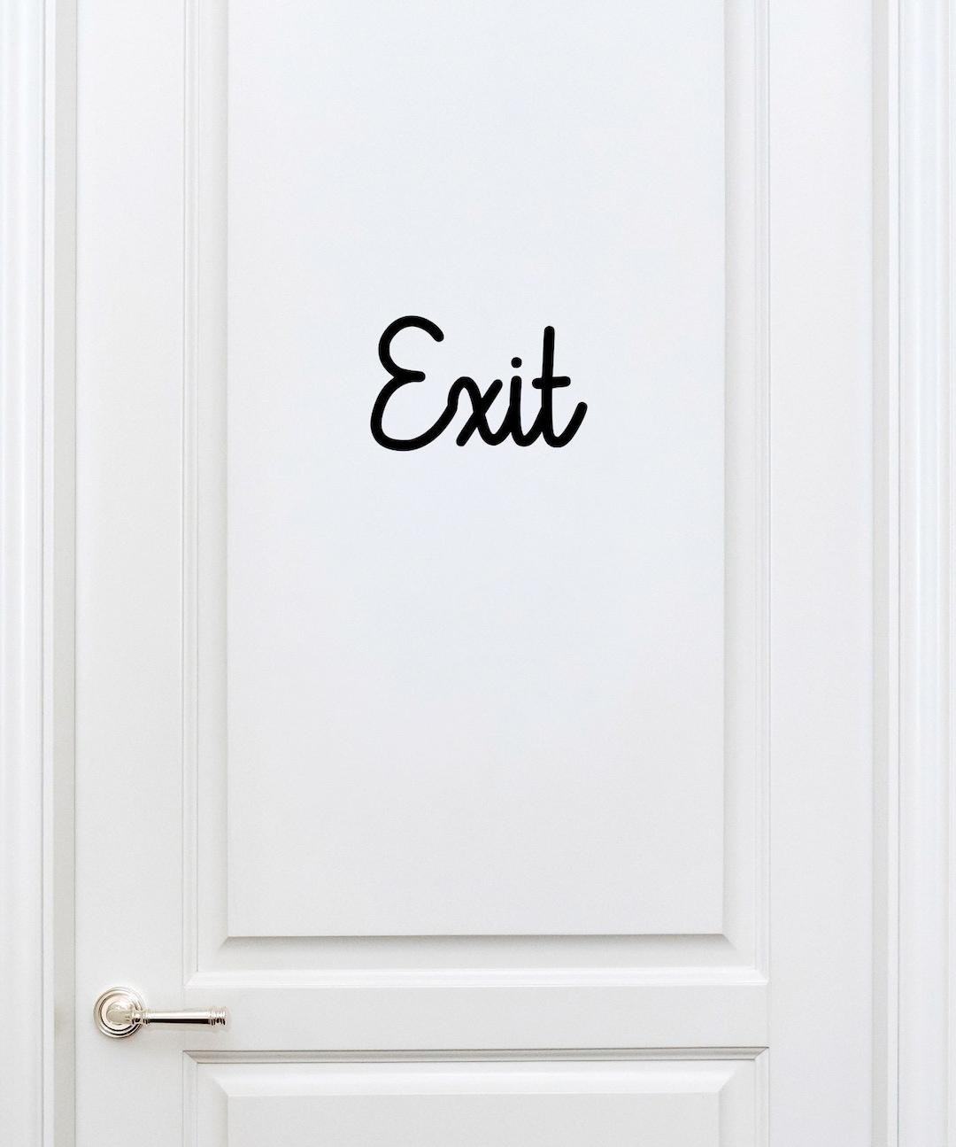 Exit Door Sign Decal - Exit Sign Vinyl Sticker - Etsy