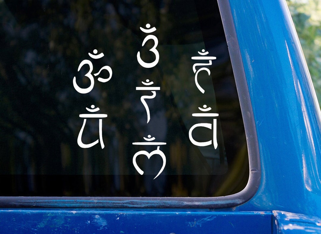 7 Chakra Symbol Vinyl Sticker Decals - Etsy