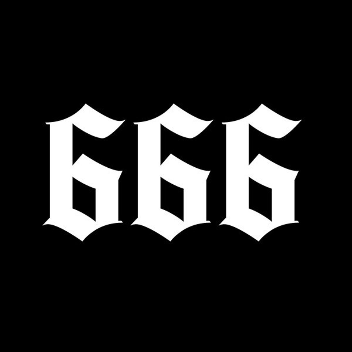 666 Vinyl Sticker Decal - Etsy