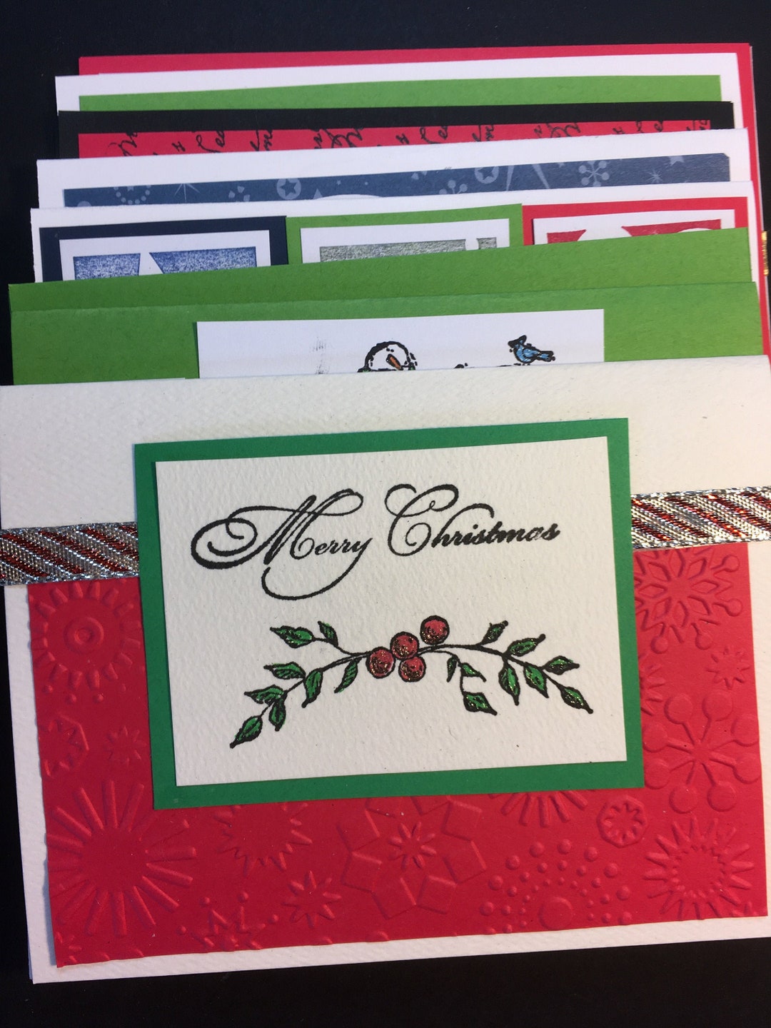 10 Assorted Christmas Cards - Etsy