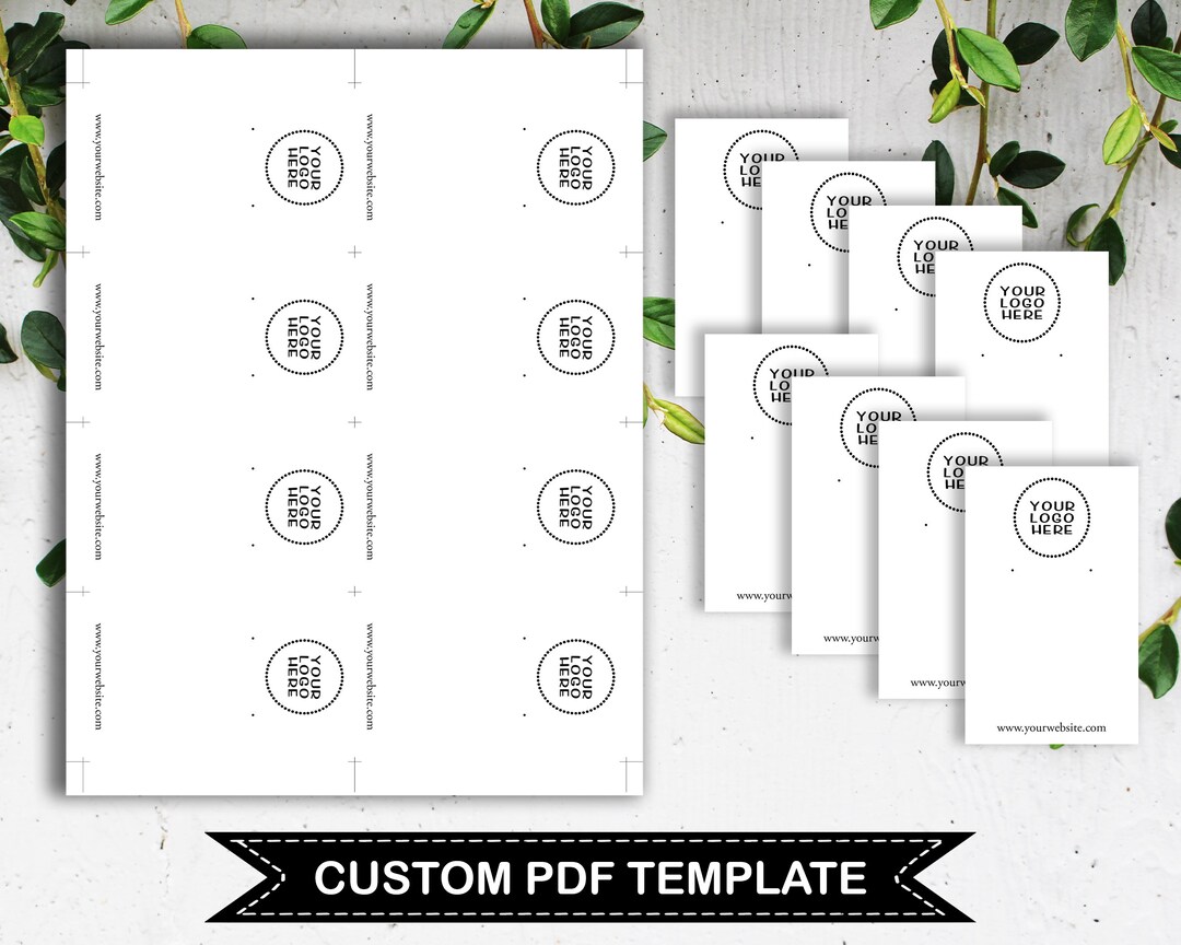 PDF Template Earring Card, Earring Card Template, PDF Download, Custom ...
