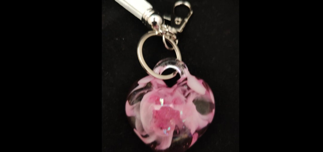 Resin Puffy Heart Keychain W/ Tassle - Etsy