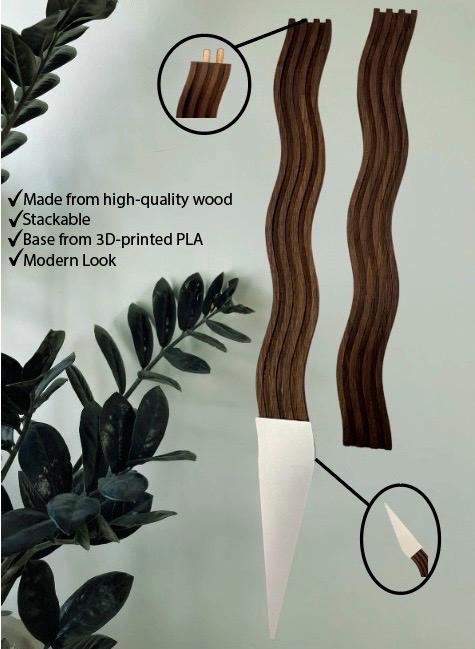 Modular Wood Stake Plant Holder - Etsy