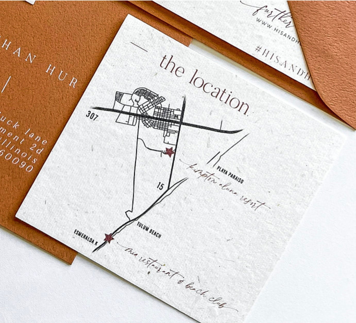 Custom Event Day Map Physical Card - Etsy