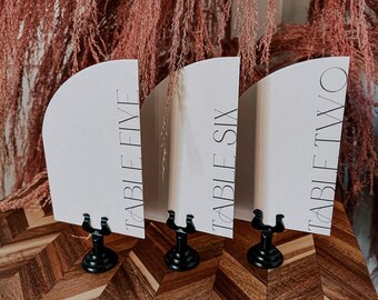 Half Arch Wedding Table Number Sign arch Table Number Wedding ...