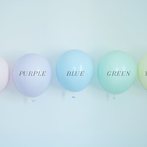Pastel Matte Balloons// Matte Pastel Balloons//Chalk | Etsy