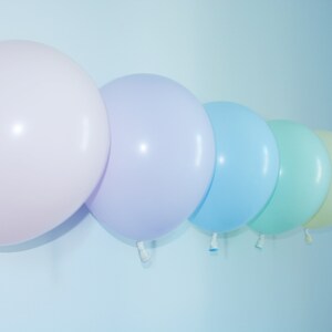 Pastel Matte Balloons// Matte Pastel Balloons//Chalk | Etsy