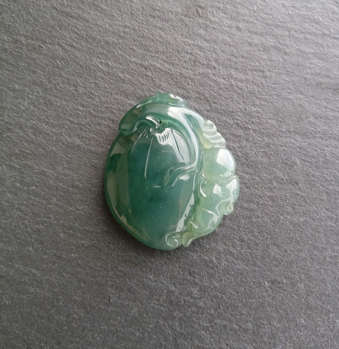 Genuine Jadeite Jade Pendant, Natural Grade A Burmese Jadeite Jade ...
