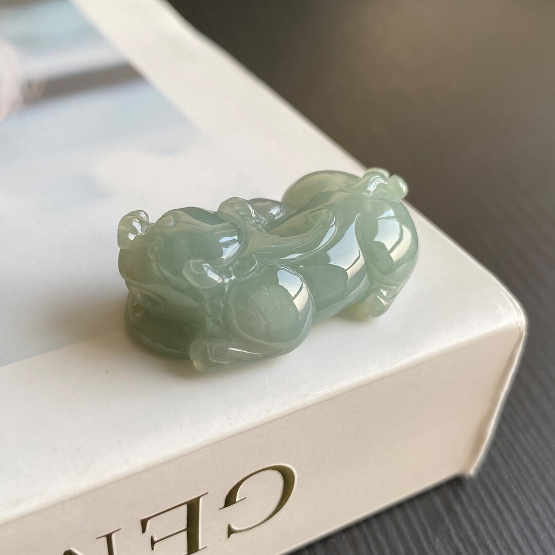 Natural Burmese Jadeite Pixiu Pendant, Genuine Grade A Jadeite Jade ...