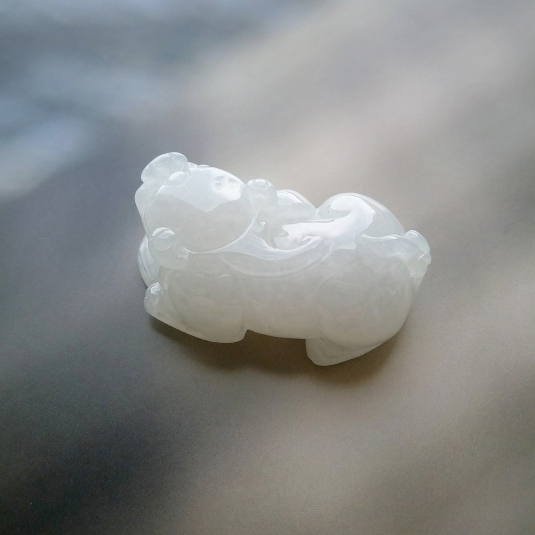 Natural Burmese Jadeite Pixiu Pendant, Genuine Grade A Jadeite Pixiu ...