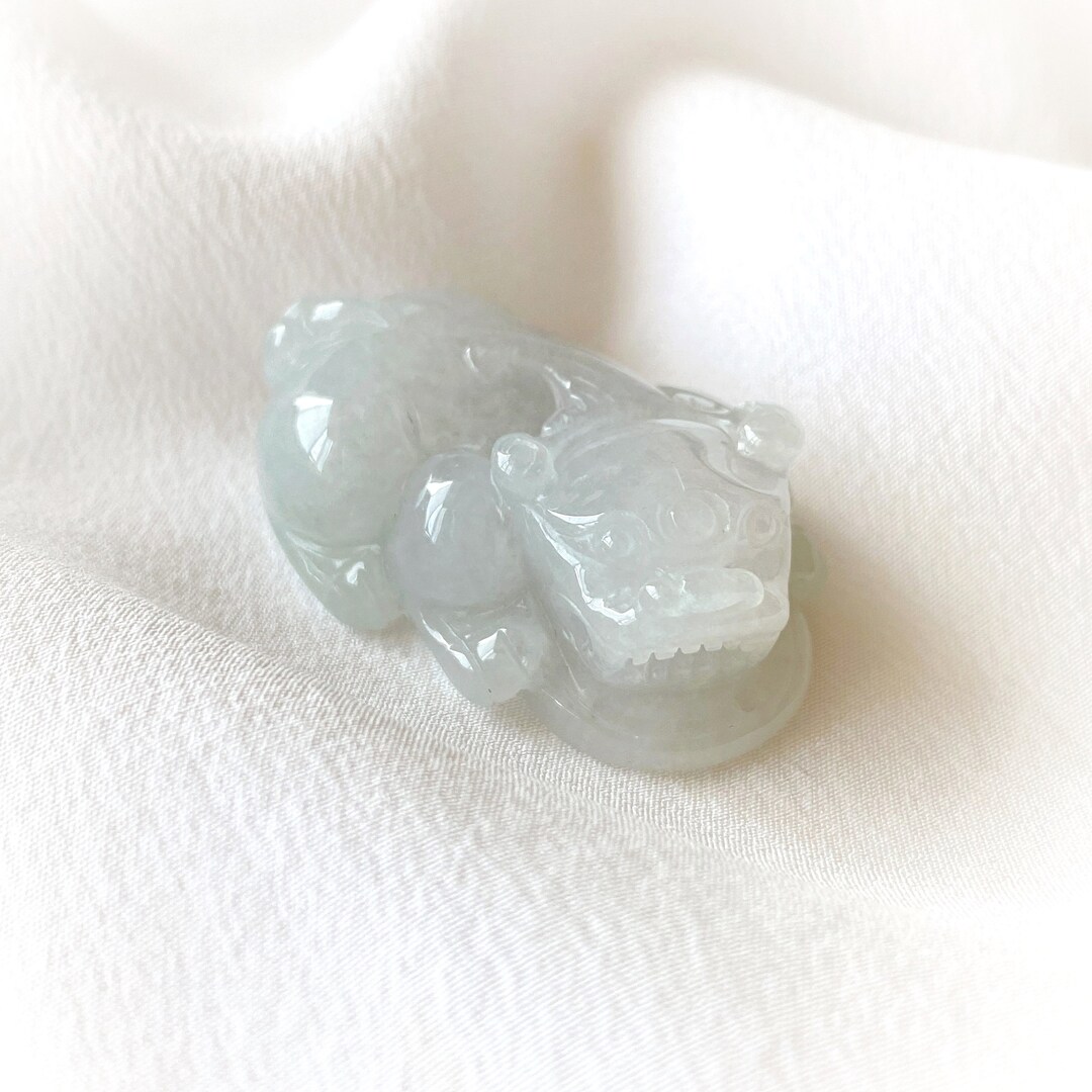 Natural Burmese Jadeite Pixiu Pendant, Genuine Grade A Carved Pixiu ...
