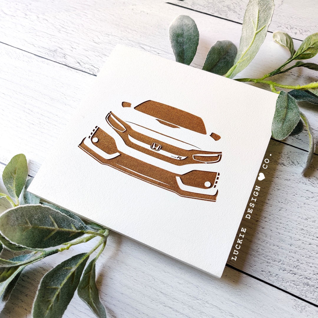 Engraved Honda Civic Type R Front Rear Wall Decor Wall Art - Car Sign ...