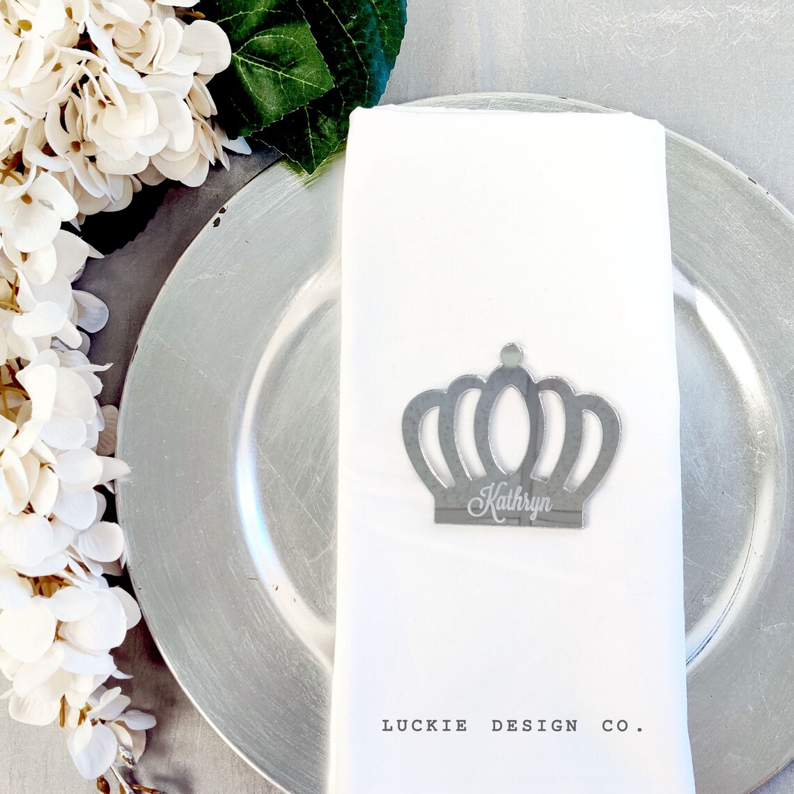 Laser Cut Engraved Crown Name Tags Tiara Names Acrylic | Etsy