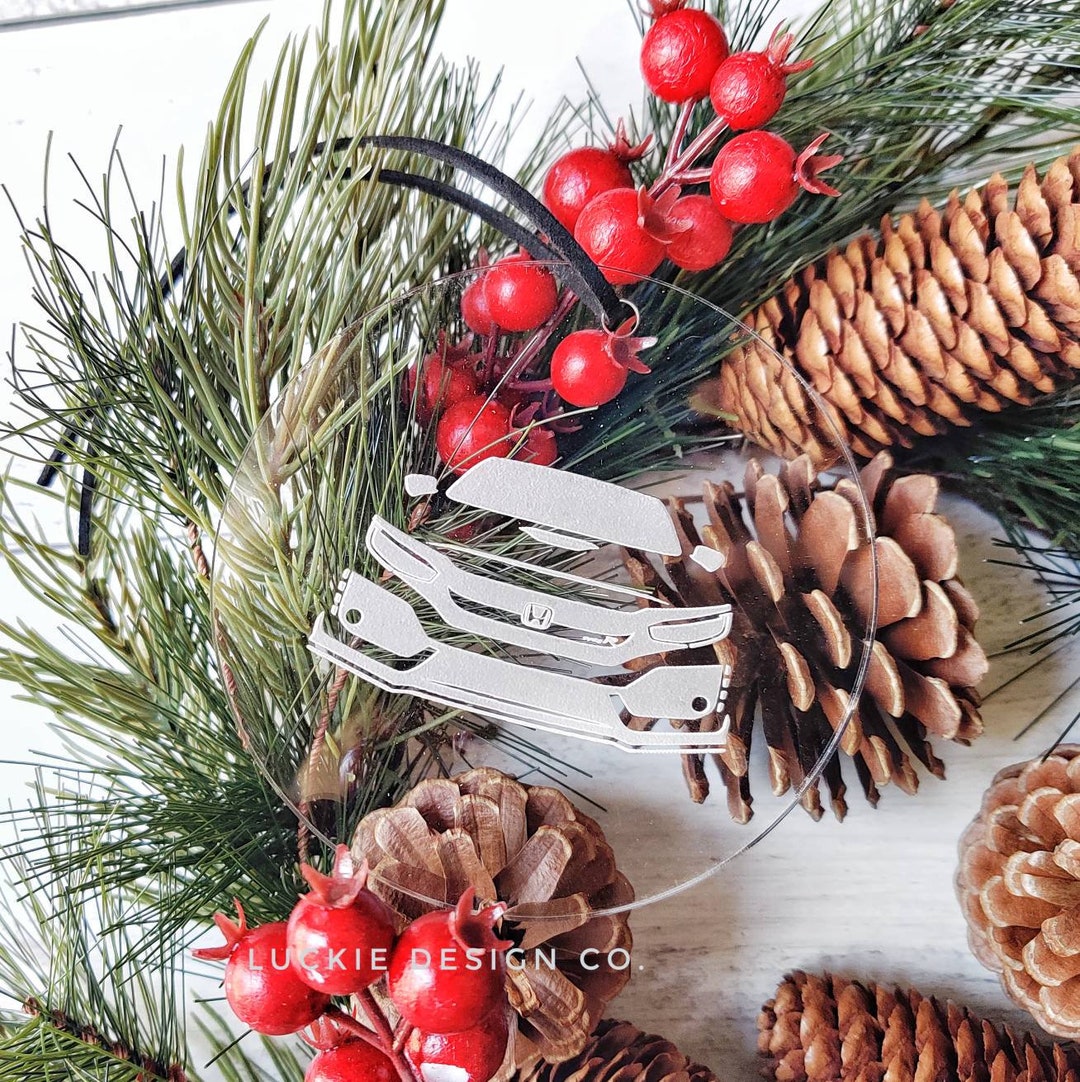 Personalized Honda Civic Type R Ornament - Laser Engraved Ornament ...