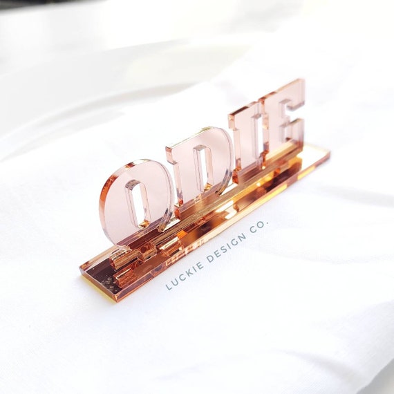 Laser Cut Acrylic Name Cut Outs With Stand Wood Names | Etsy