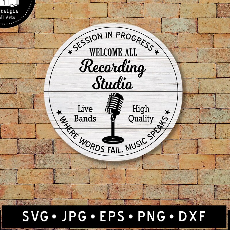 Recording in Progress Sign - Etsy