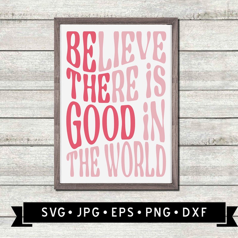 Believe Vertical Svg - Etsy