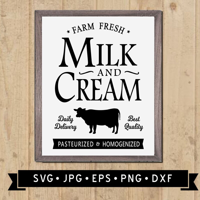 Fresh Milk Svg - Etsy
