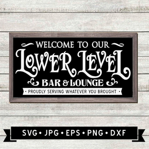 Lower Level Lounge Sign - Etsy