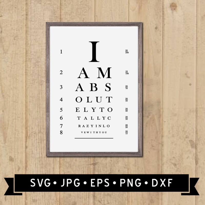 Vintage Eye Chart - Etsy